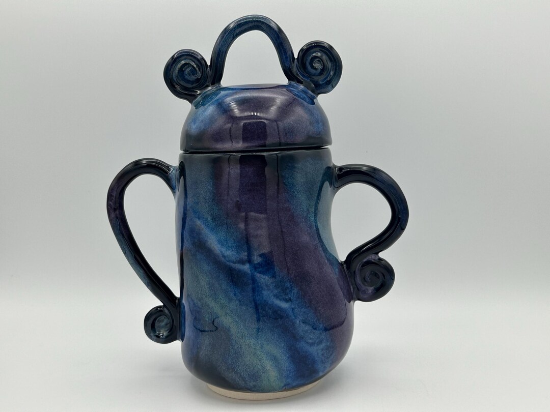 Sassy Ceramic Canister Northern Lights Canister - Etsy
