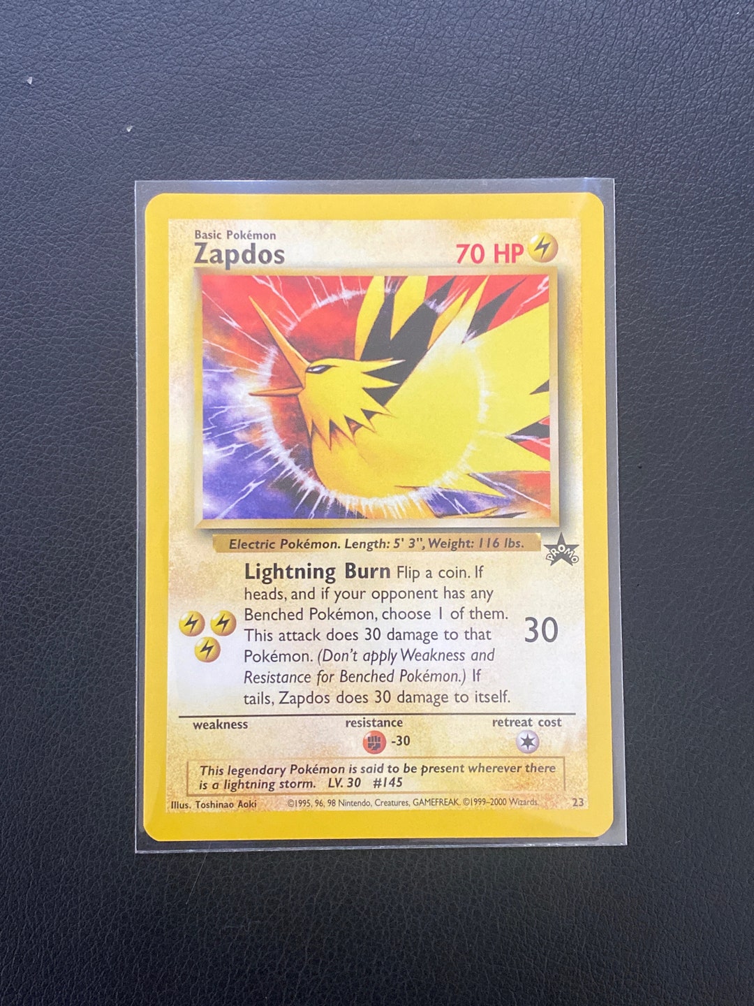 Zapdos - Pokémon - Wizards of the Coast Blackstar Promos 23 - Authentic ...
