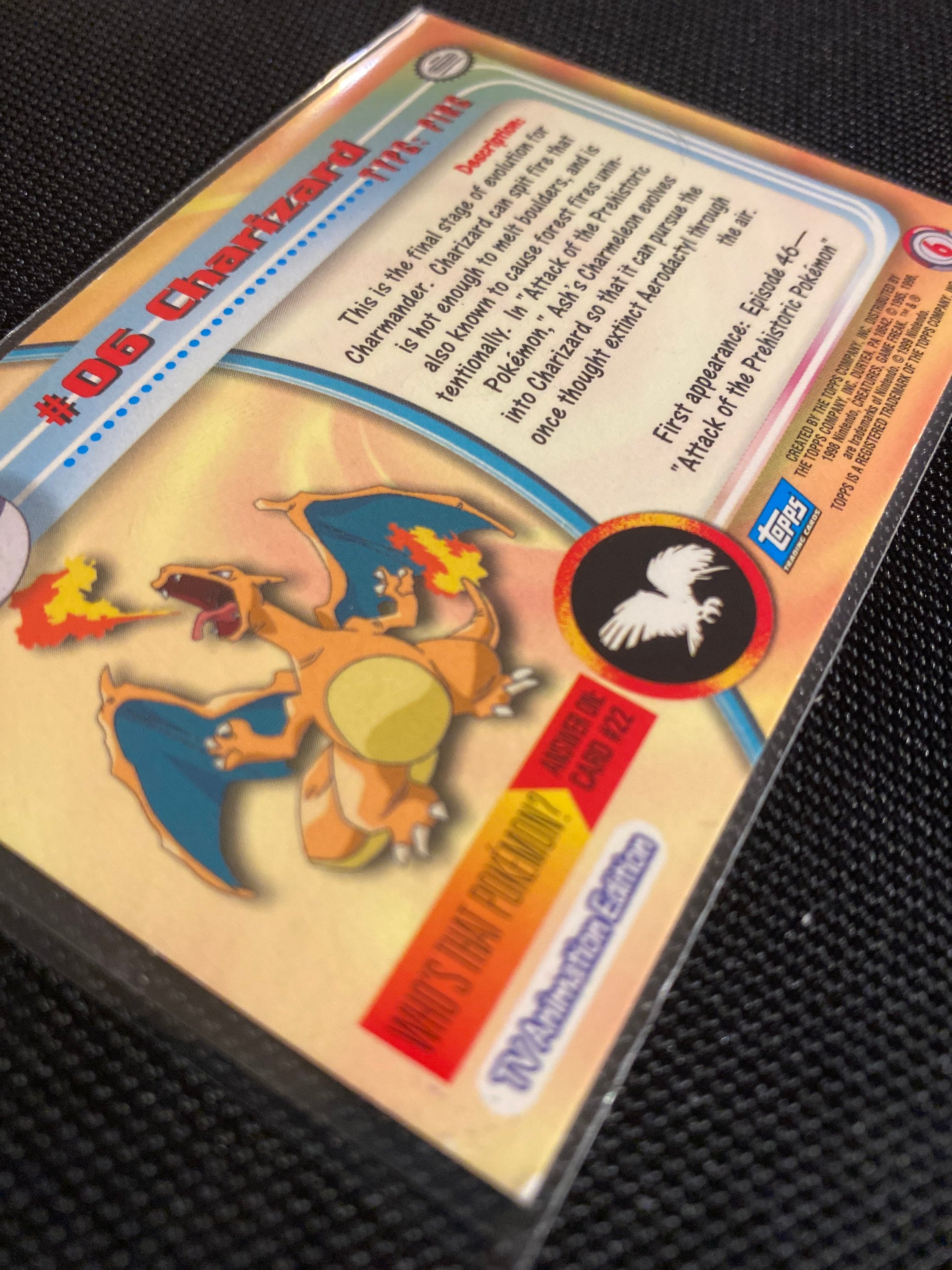 Charizard holographic Pokémon Topps TV Animation Edition - Etsy
