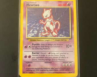 Mewtwo Promo Card - Etsy Australia