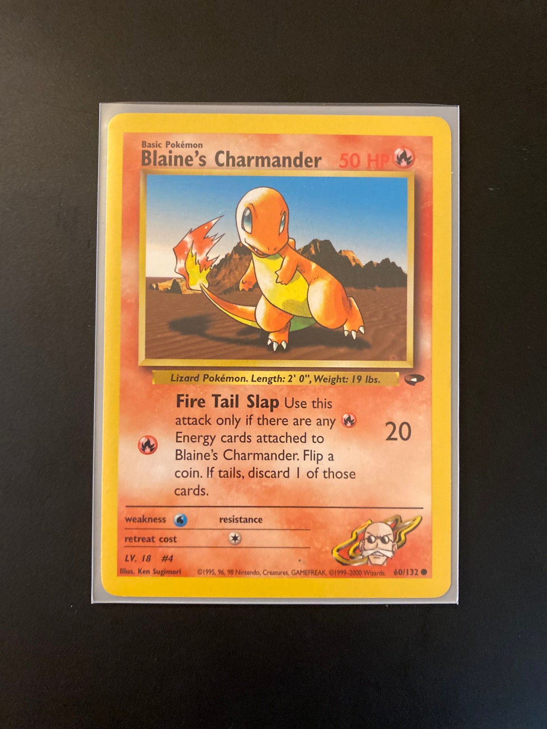Blaines Charmander Pokémon Gym Challenge 60/132 Authentic Vintage ...