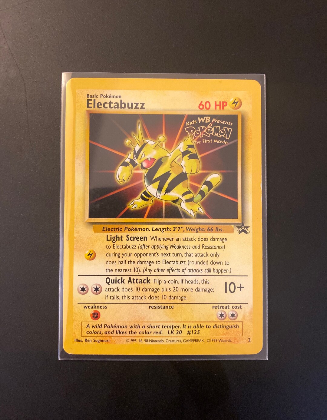 Electabuzz Pokémon Wizards of the Coast Blackstar Promos 2 Authentic Vintage Promotional Trading ...