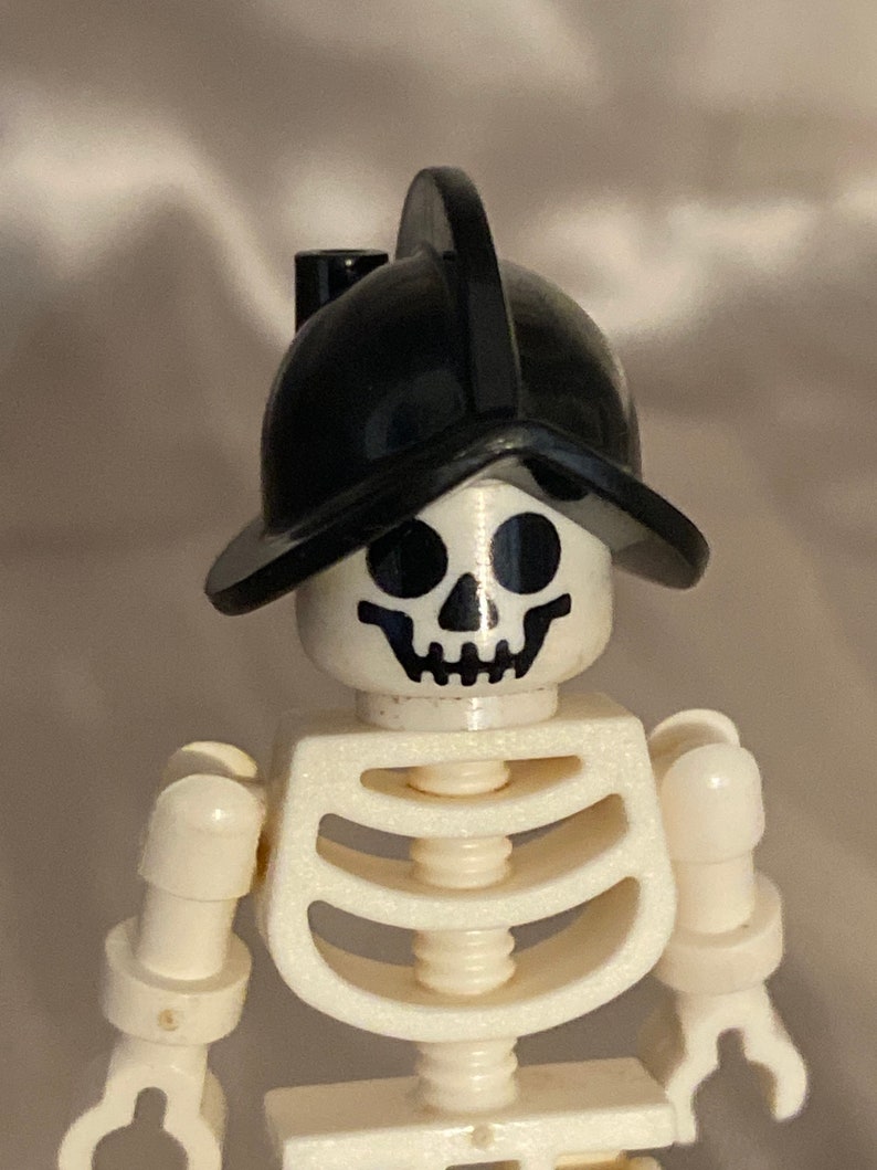 LEGO® Skeleton With Black Conquistador Helmet Minifigure - Etsy