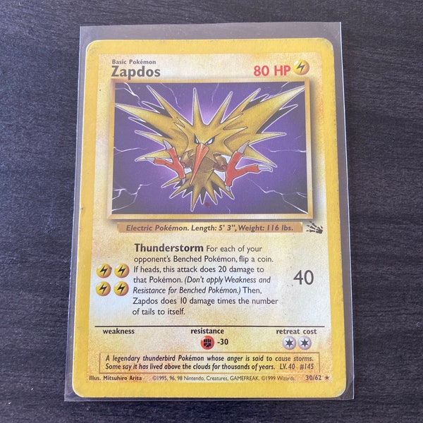 Zapdos First Edition - Etsy UK
