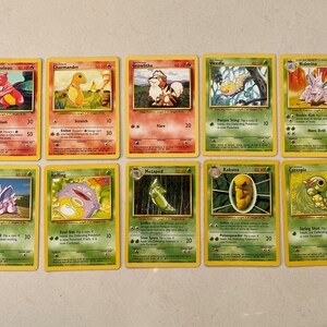 Pokémon Base Set Collection Pokemon Trading Card Game TCG - Etsy