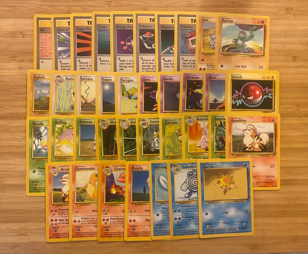 Pokémon Base Set Collection Pokemon Trading Card Game TCG - Etsy