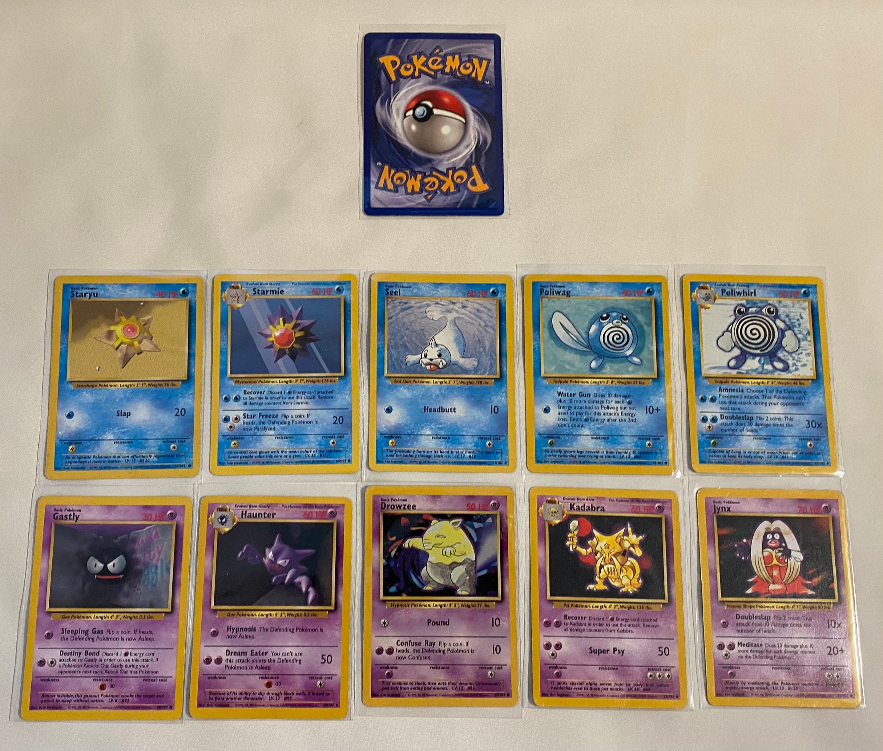 Pokémon Base Set Collection Pokemon Trading Card Game TCG | Etsy