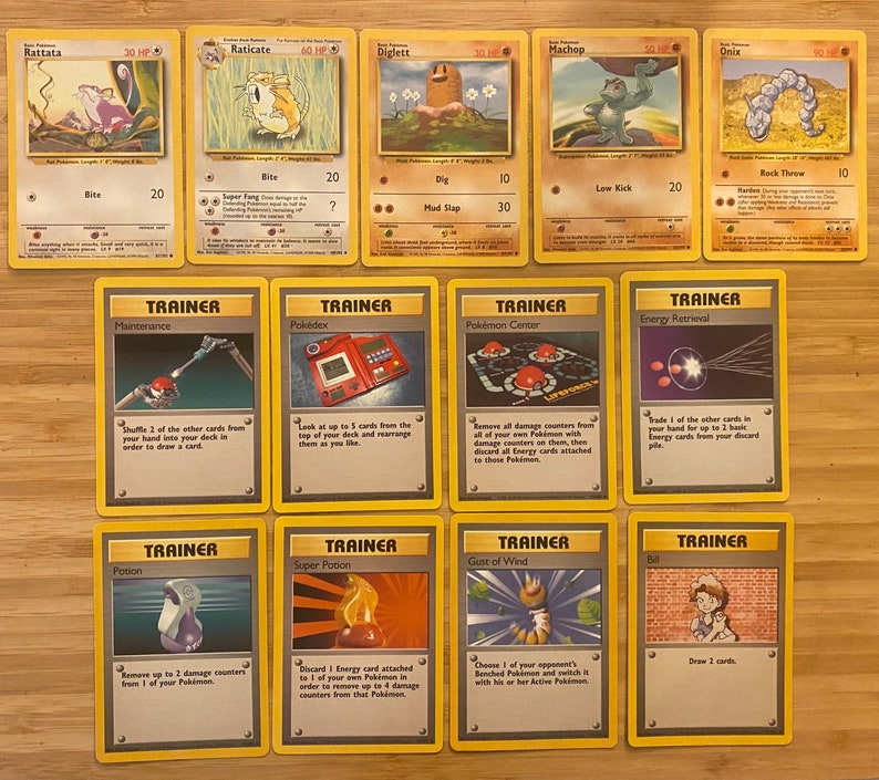Pokémon Base Set Collection Pokemon Trading Card Game TCG - Etsy