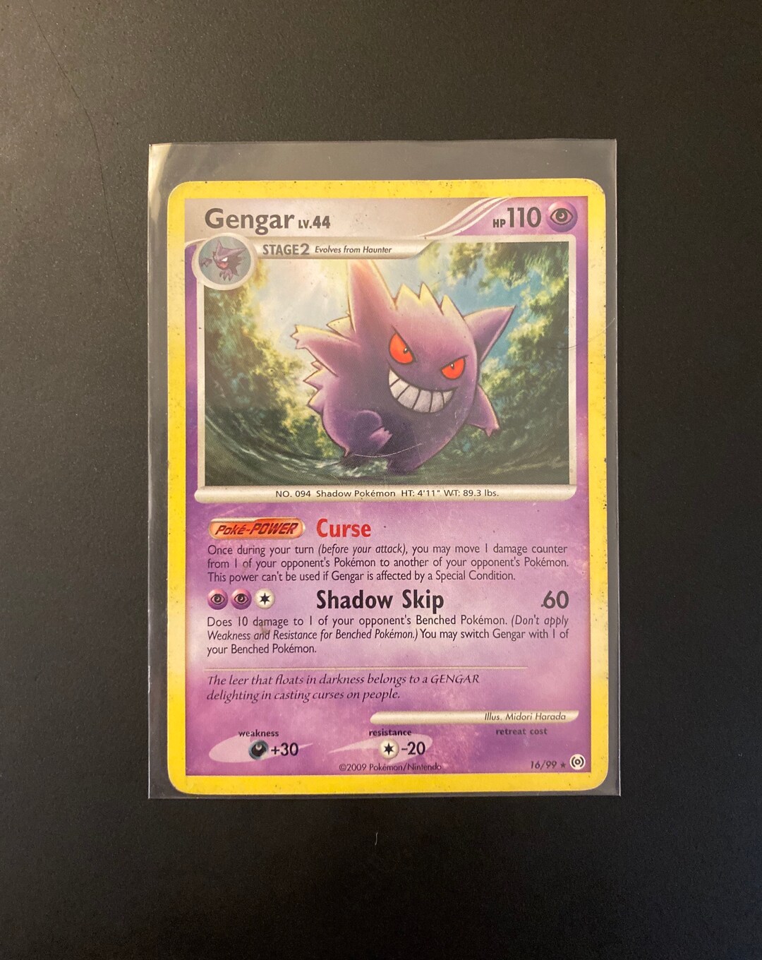Gengar - Pokémon - Arceus 16/99 - Rare Authentic Reverse Holofoil ...