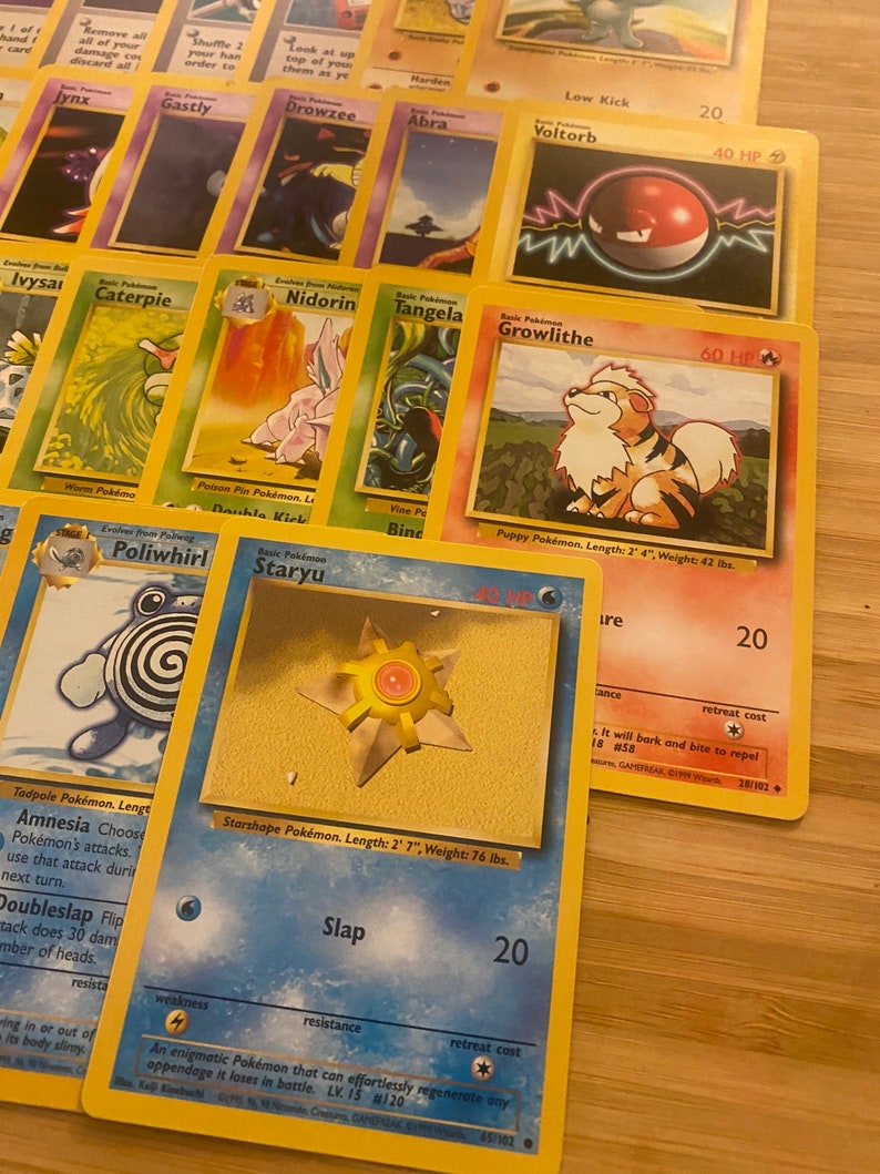 Pokémon Base Set Collection Pokemon Trading Card Game TCG - Etsy