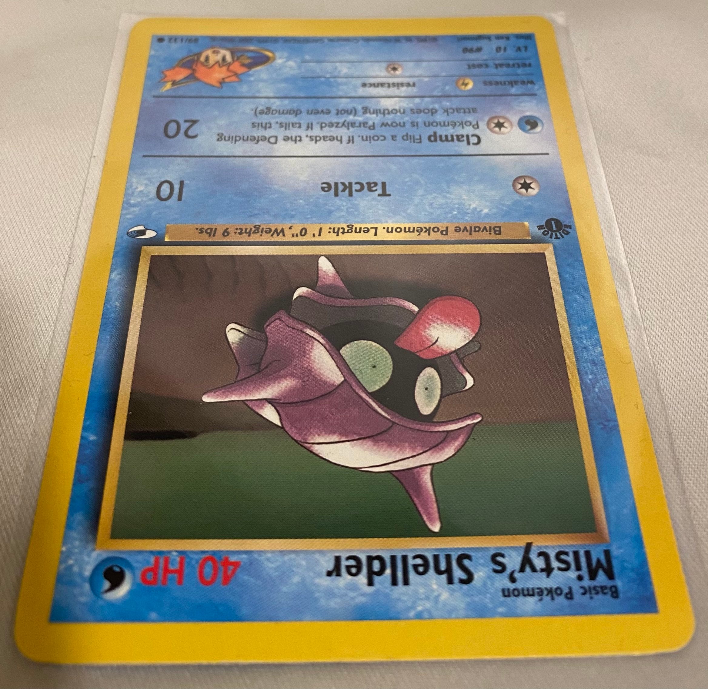 Misty's Shellder First Edition Pokémon Gym Heroes | Etsy