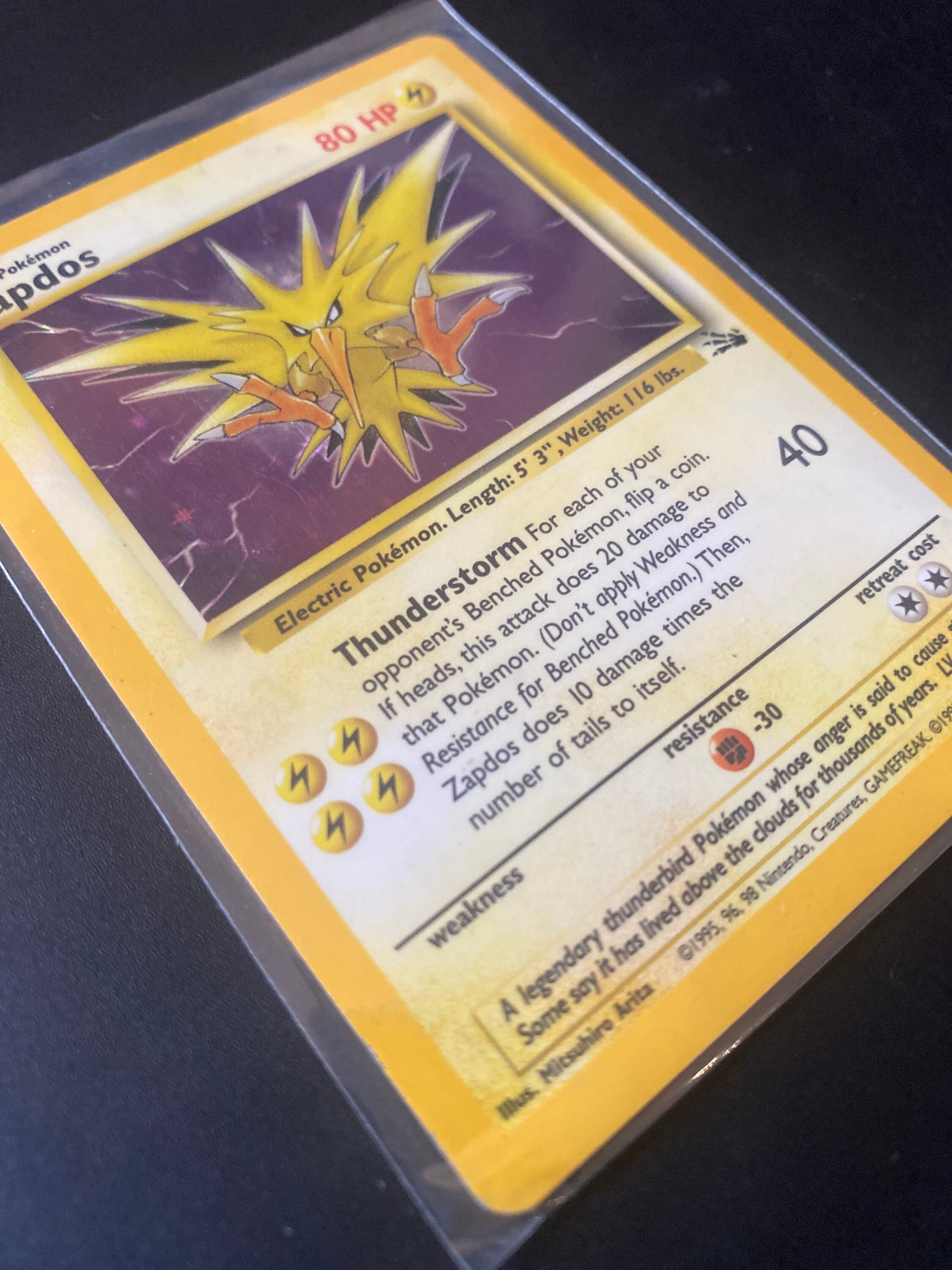 Zapdos Pokémon Fossil 15/62 Rare Vintage Authentic - Etsy Canada
