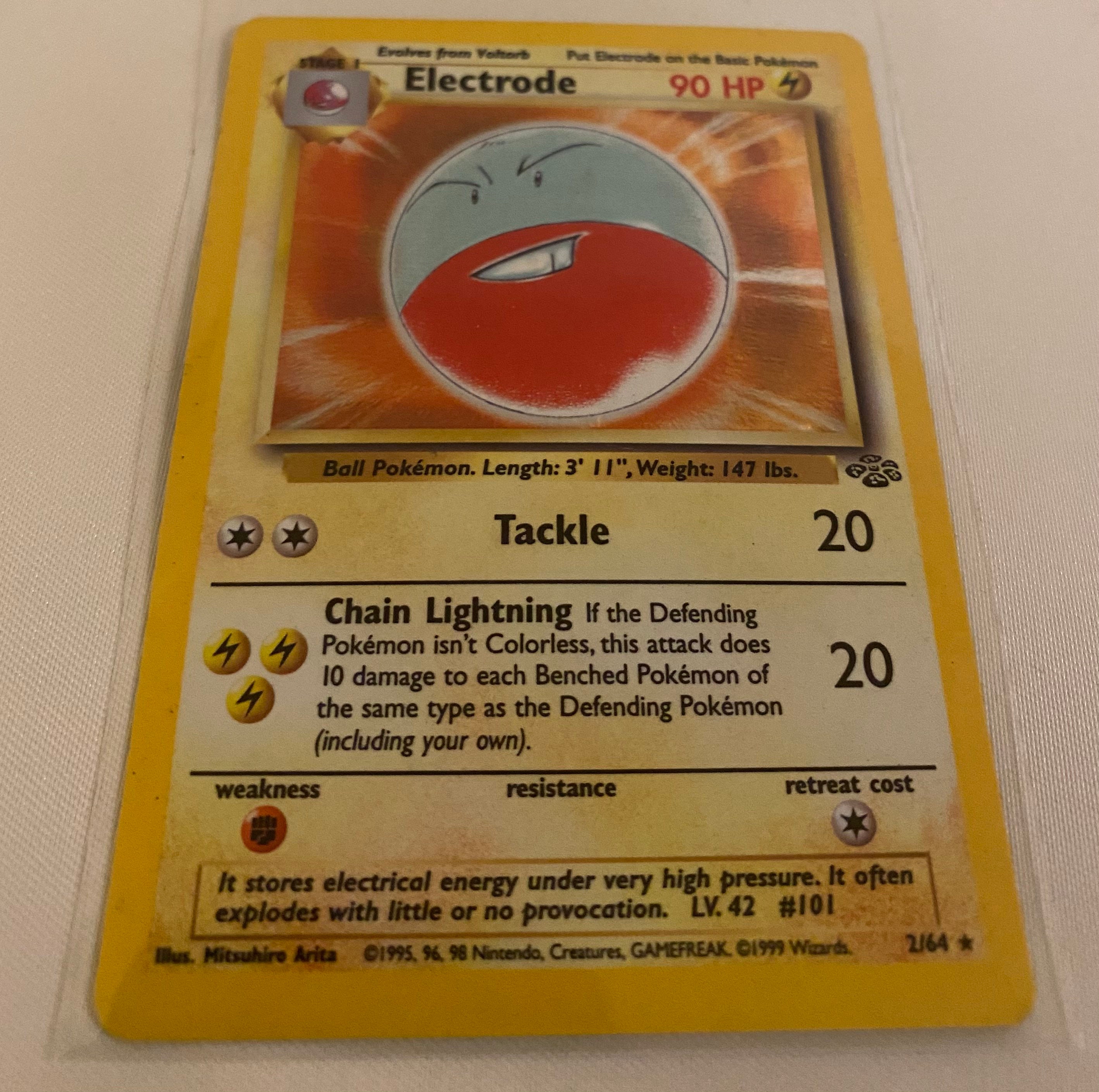Electrode - Pokémon - Jungle 2/64 - Rare Authentic Collectible ...