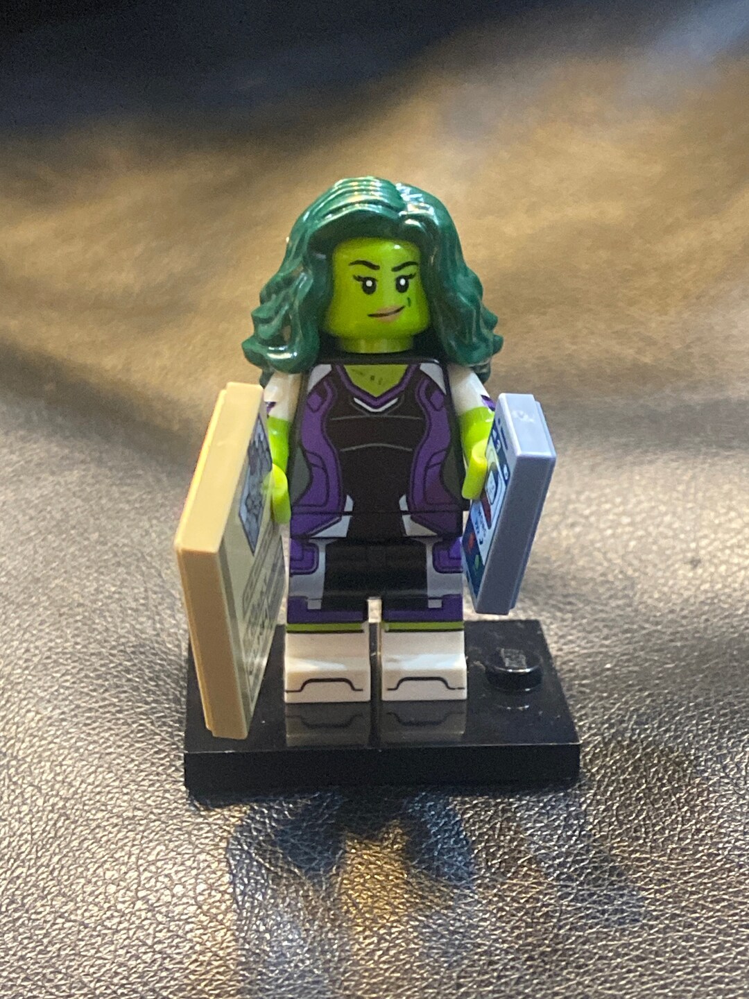 LEGO She-hulk colmar17 LEGO Minifigure Authentic Marvel Minifig With ...