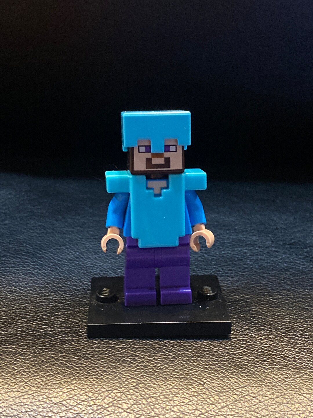 LEGO Steve With Azure Armor and Helmet min020 LEGO Minecraft Minifigure ...