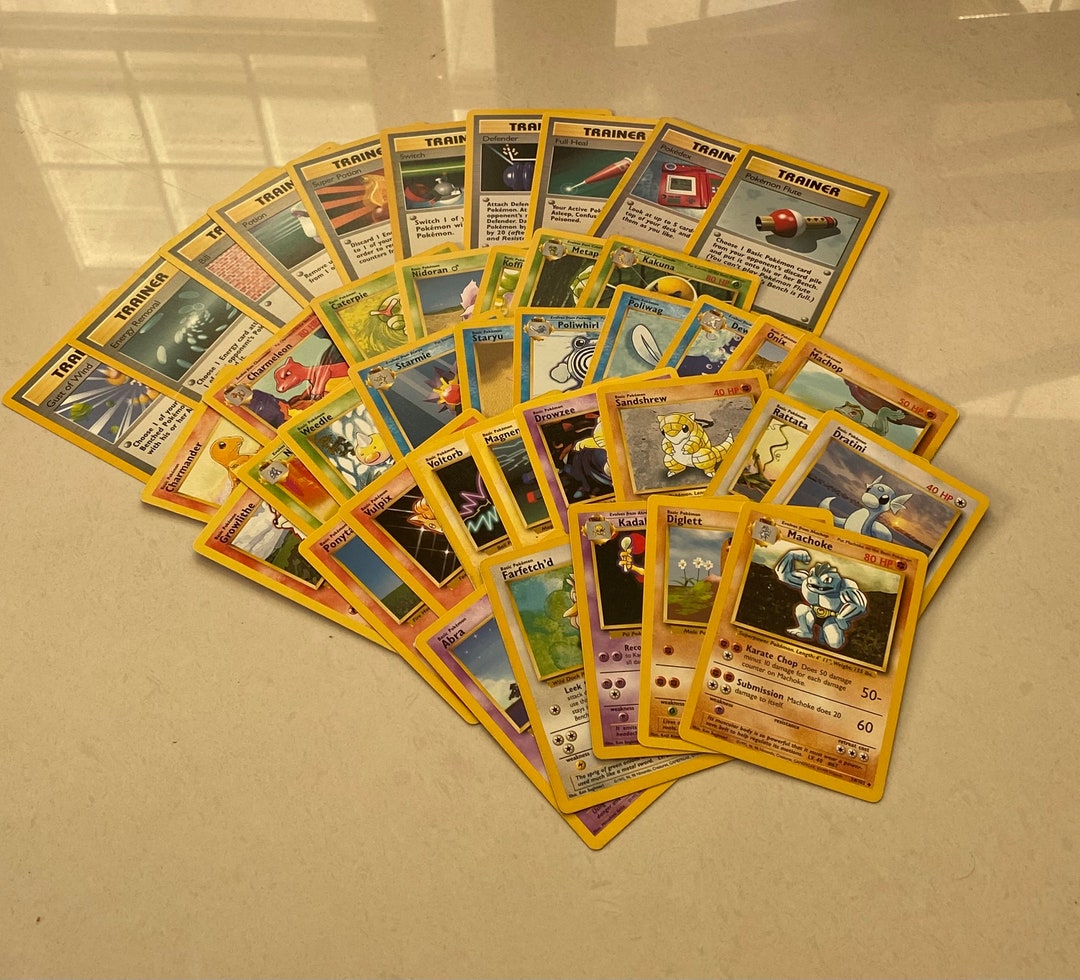 Pokémon Base Set Collection Pokemon Trading Card Game TCG - Etsy