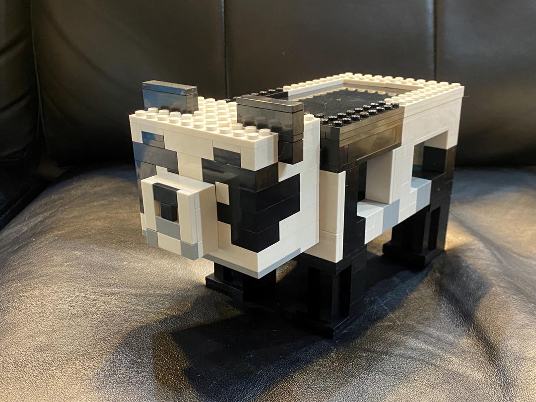 LEGO® Minecraft Giant Panda (from Set 21245) - Lego Minecraft - Clean ...