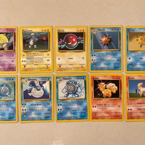 Pokémon Base Set Collection Pokemon Trading Card Game TCG - Etsy