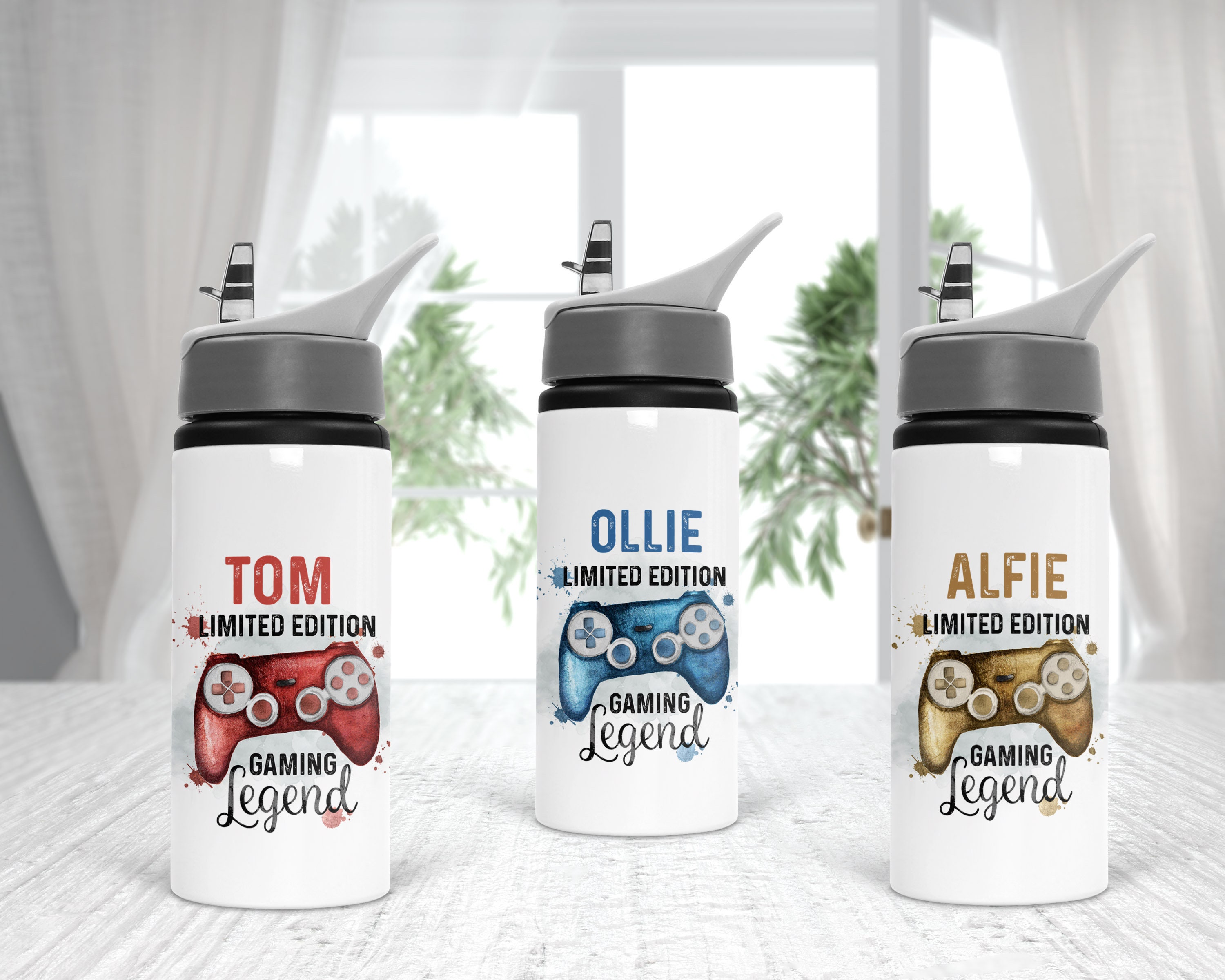 Personalised Gamer Water Bottle Gamer Gifts Limited Edition - Etsy UK