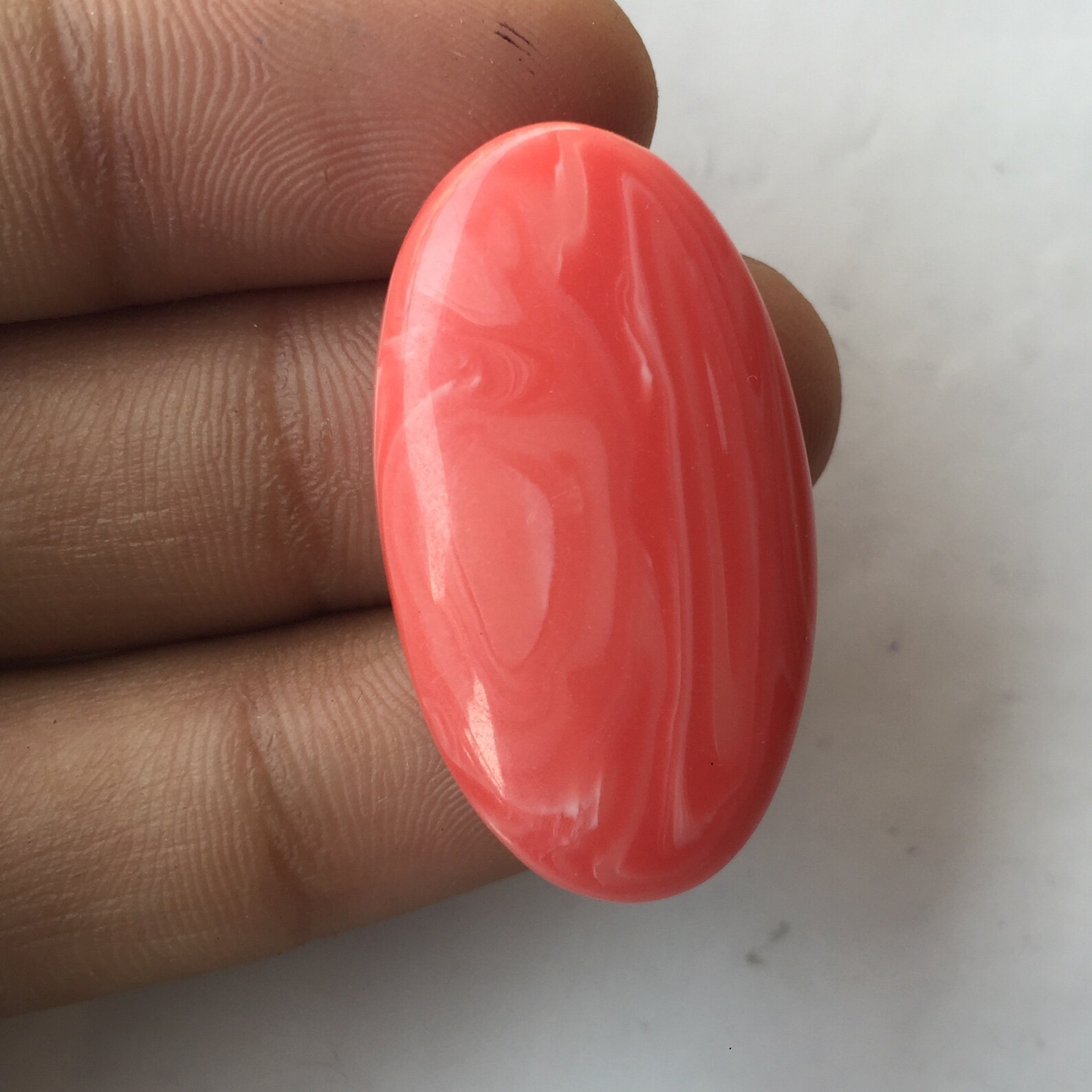 Top Quality Pink Jasper Cabochon Oval Handmade Loose Gemstone | Etsy