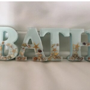 Bespoke Free Standing Resin BATH Sign Customisable Any Colour - Etsy