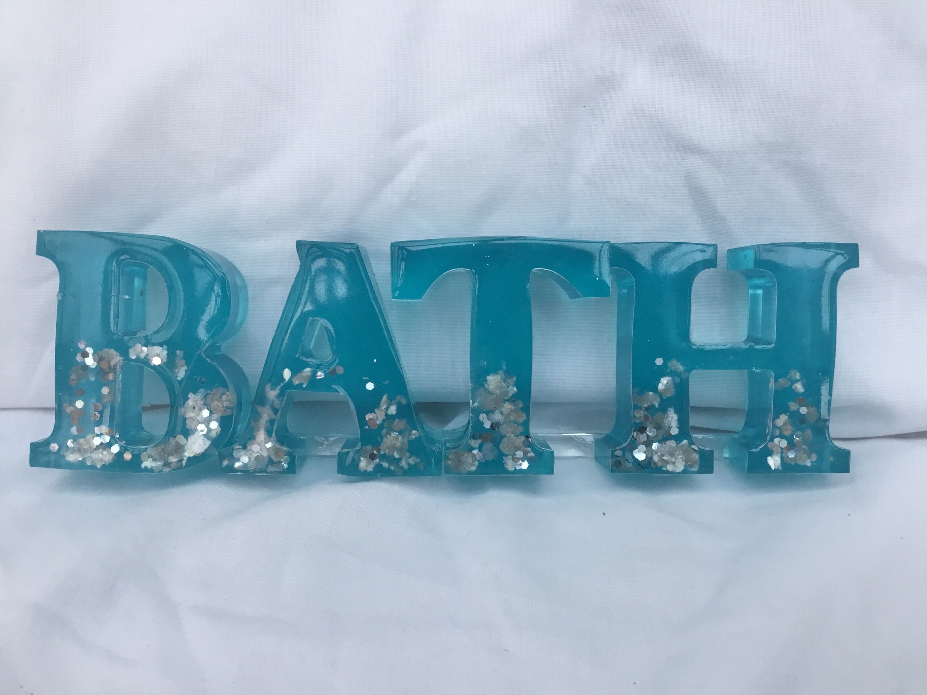 Bespoke Free Standing Resin BATH Sign Customisable Any Colour - Etsy