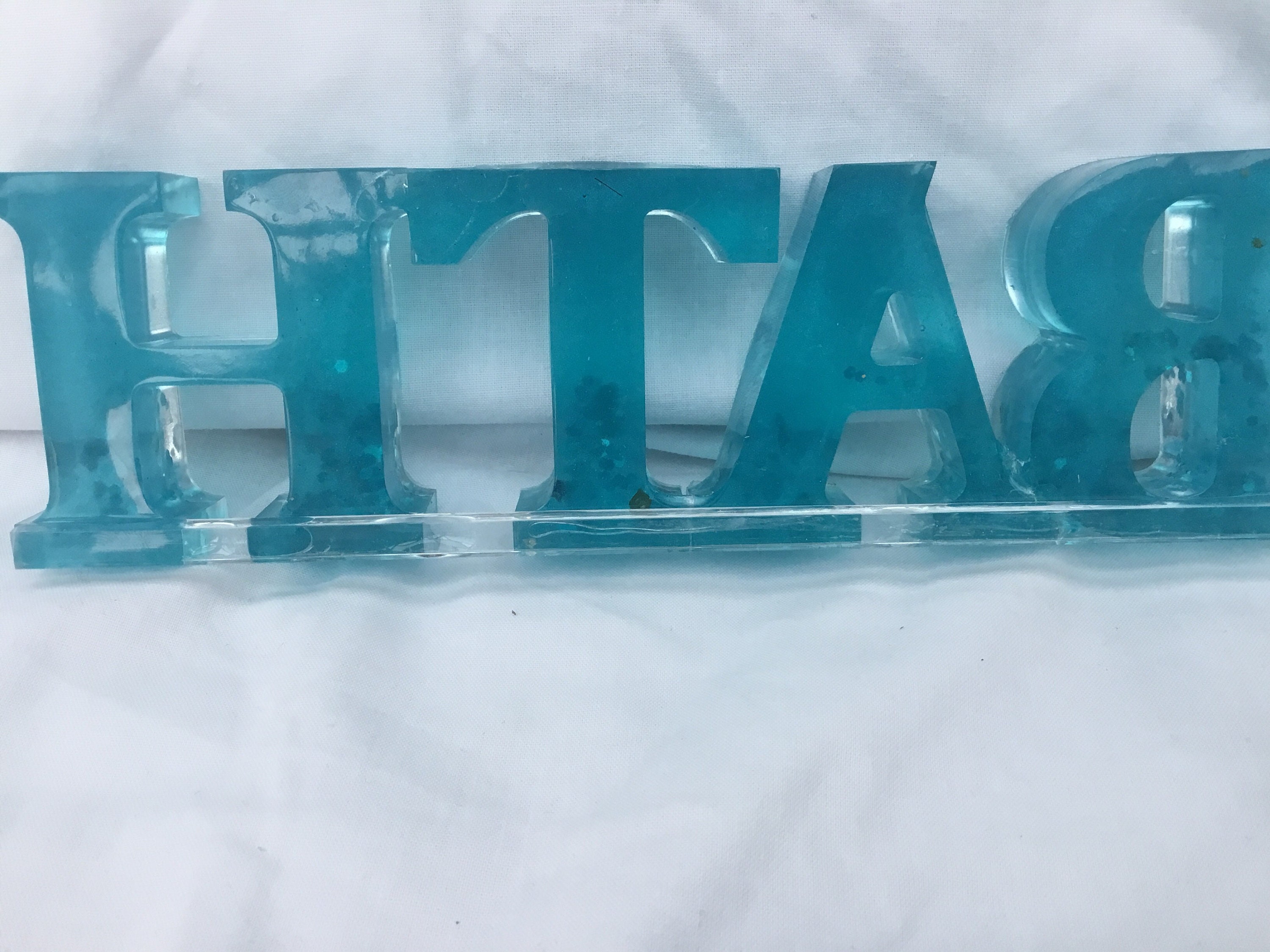 Bespoke Free Standing Resin BATH Sign Customisable Any Colour - Etsy