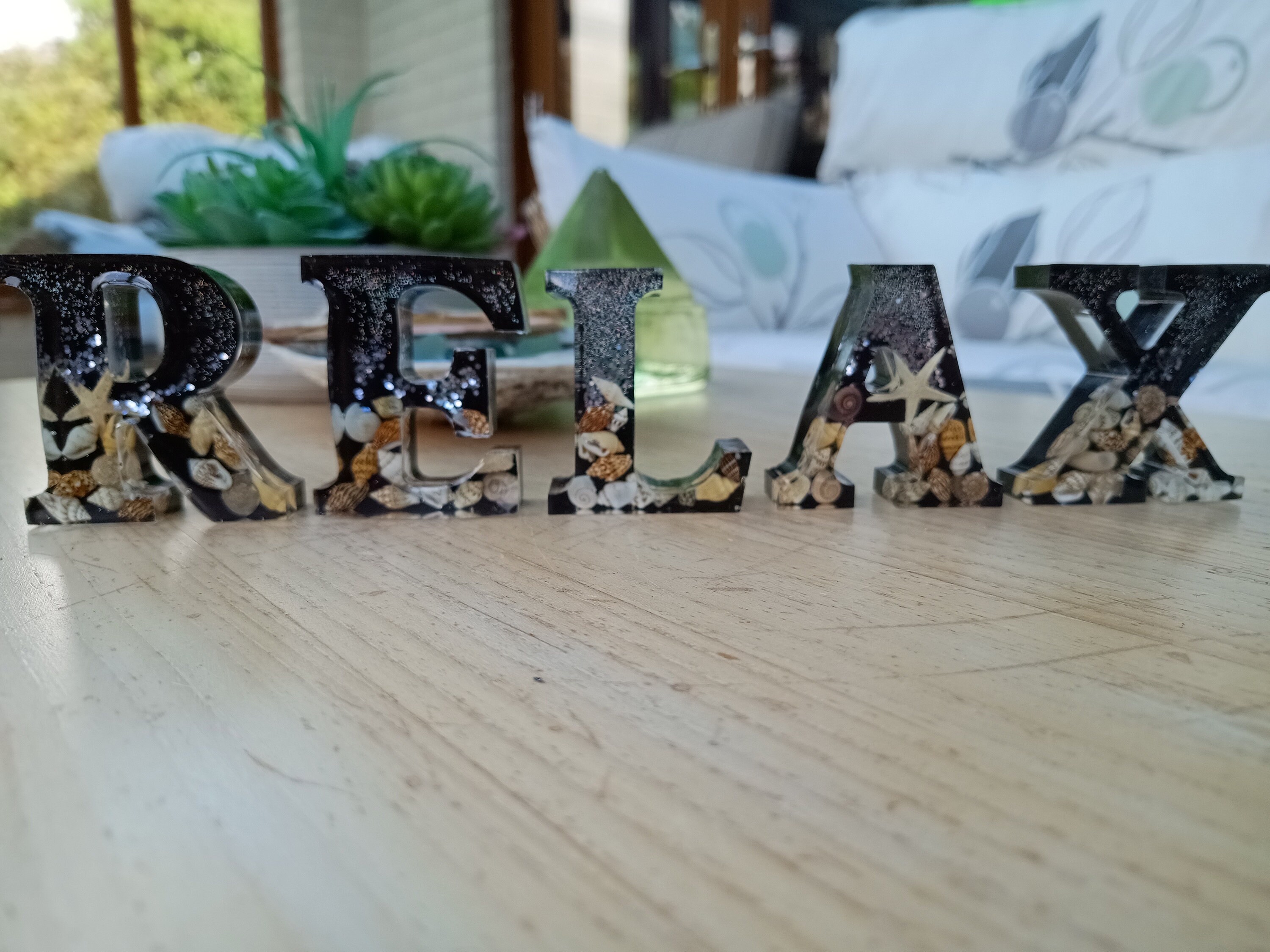 Bespoke Free Standing Resin RELAX Sign Customisable Any Colour - Etsy