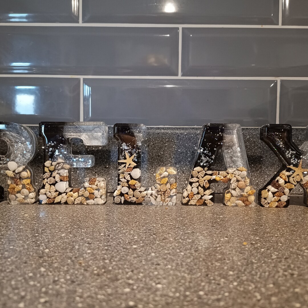 Bespoke Large Free Standing Resin Word Large Letters Sign Customisable ...