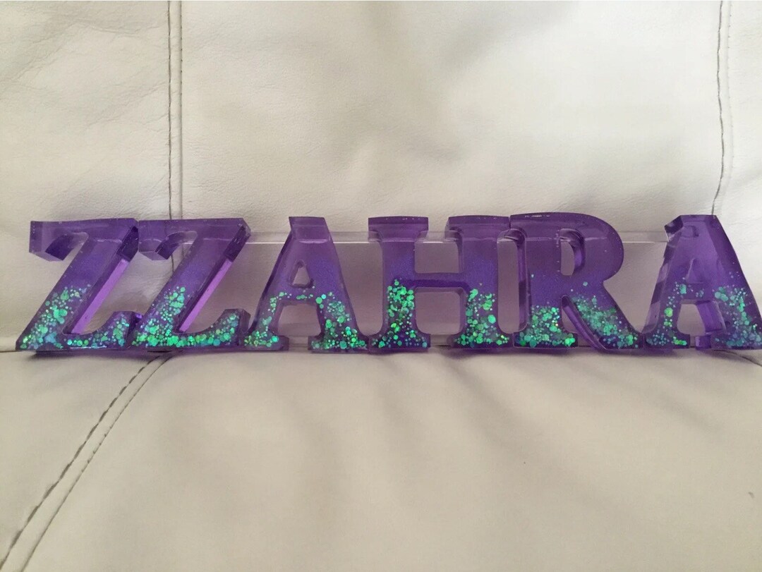 Bespoke Free Standing Resin Word Sign- Customisable Any Colour - Etsy