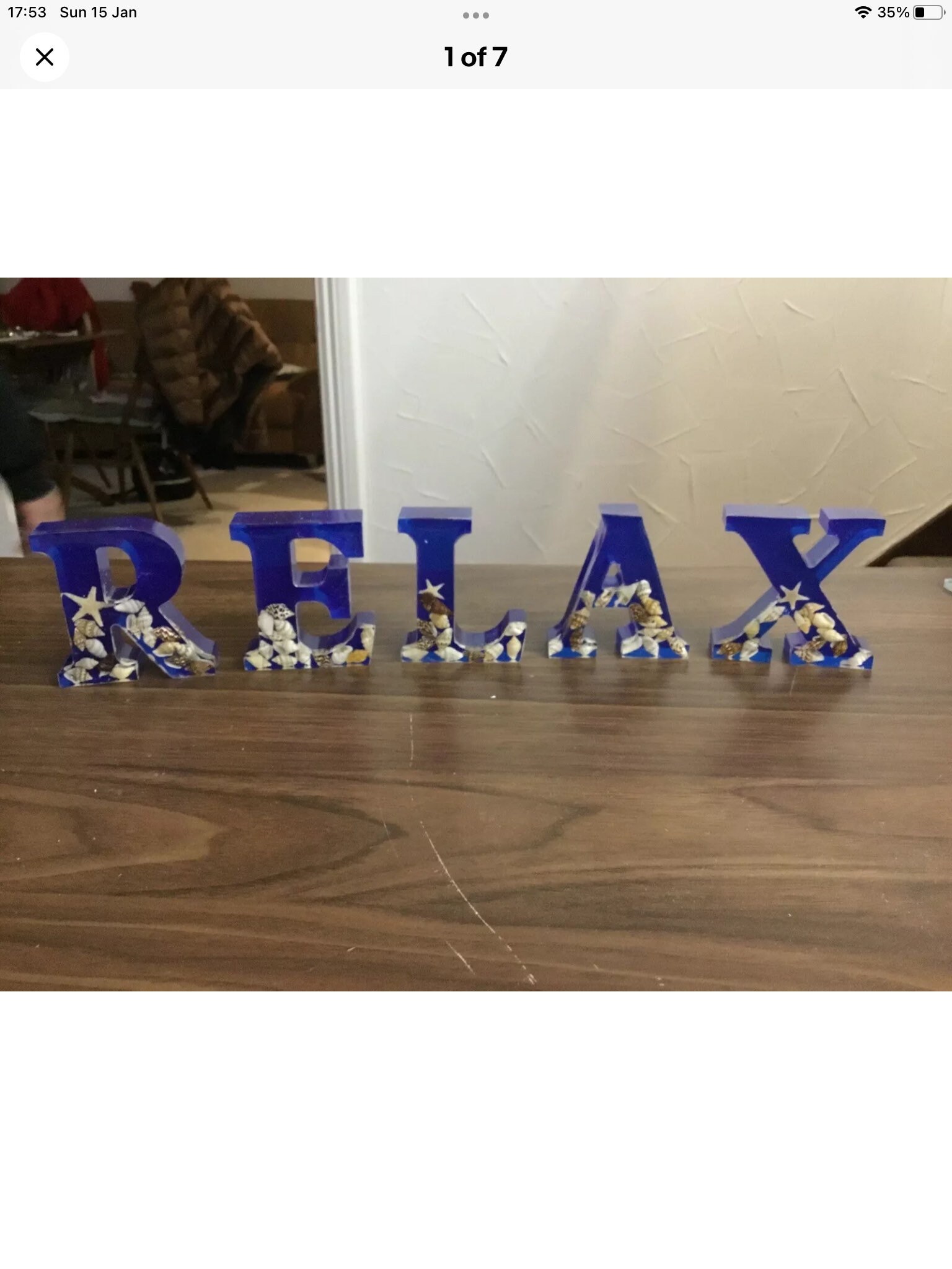 Bespoke Free Standing Resin RELAX Sign Customisable Any Colour - Etsy