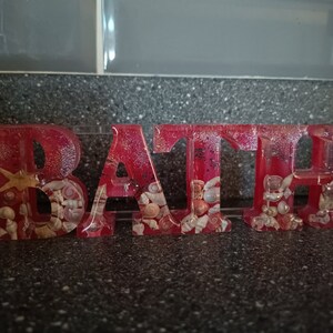 Bespoke Free Standing Resin BATH Sign Customisable Any Colour - Etsy