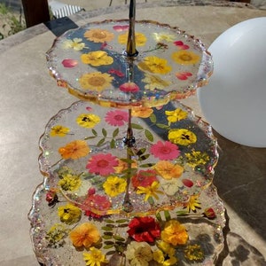 Beautiful Handmade Resin Three Tier Cake Stand. With Your Choice of ...