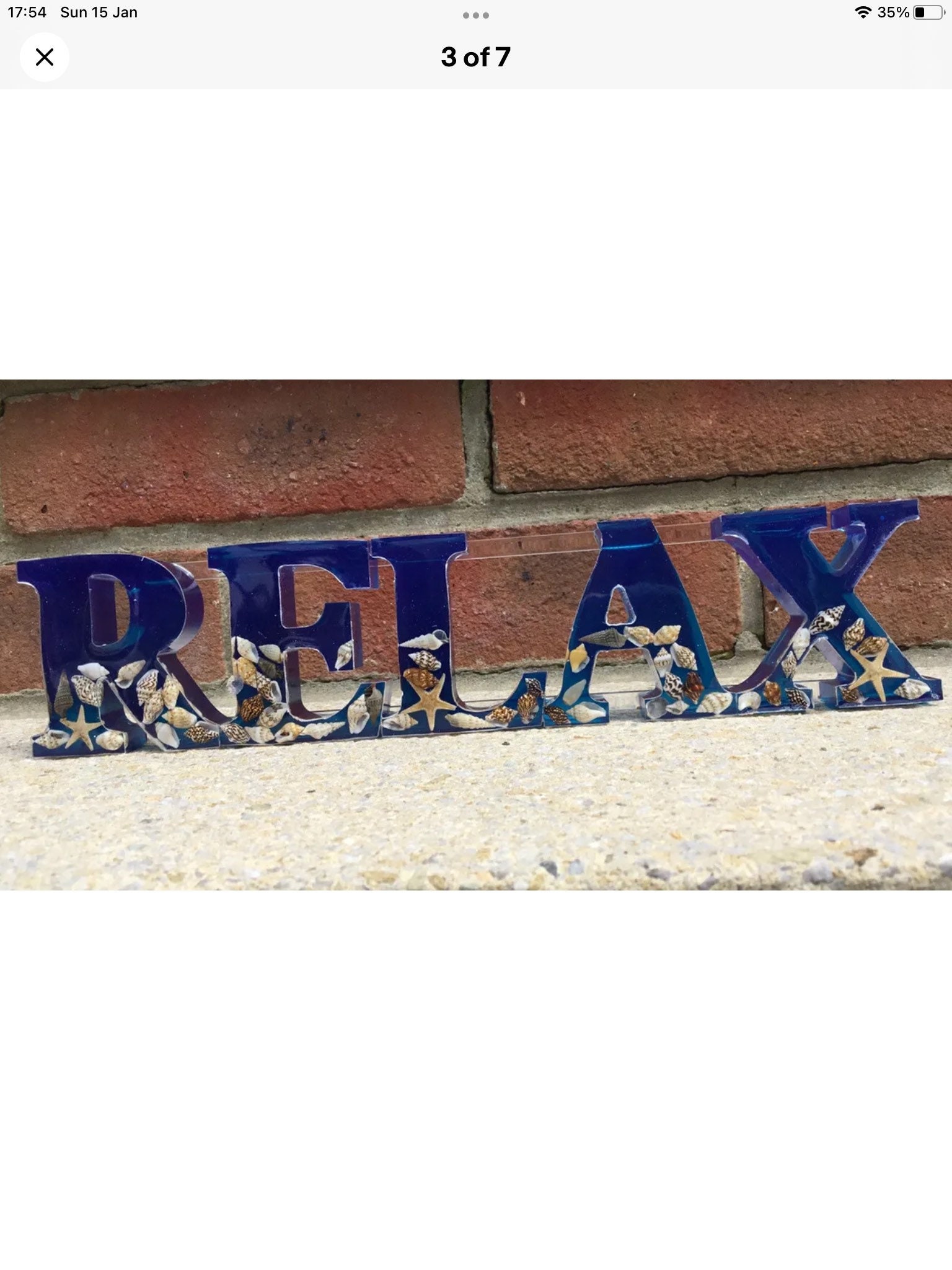 Bespoke Free Standing Resin RELAX Sign Customisable Any Colour - Etsy UK