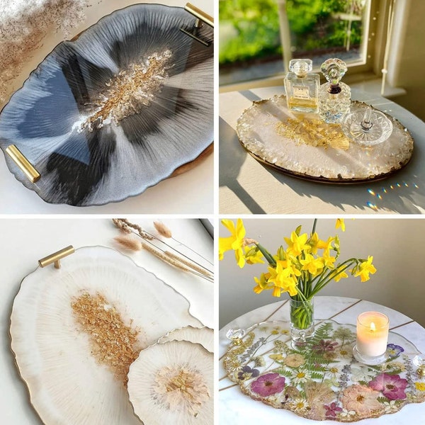 Resin Serving Tray - Etsy UK