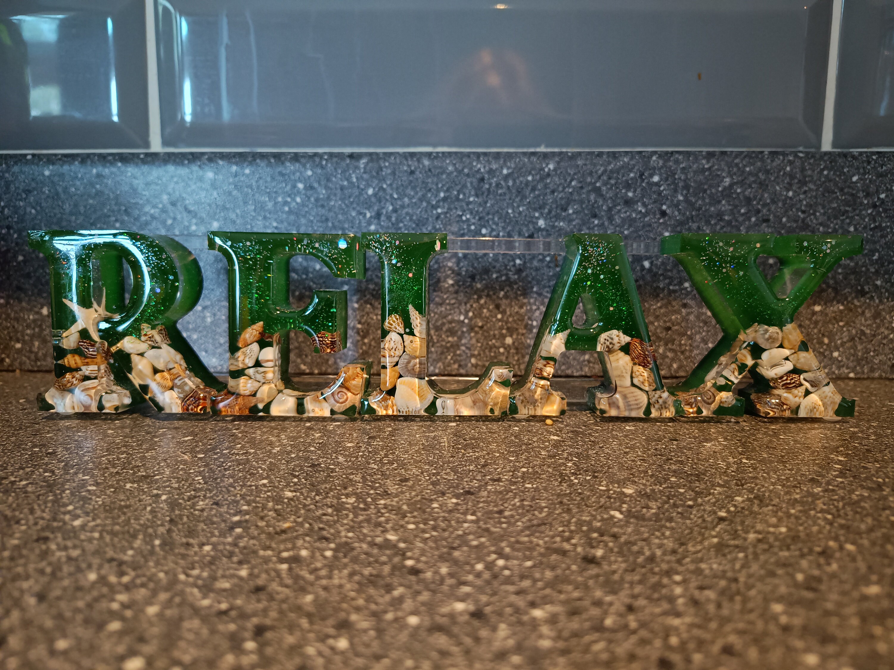 Bespoke Free Standing Resin RELAX Sign Customisable Any Colour - Etsy