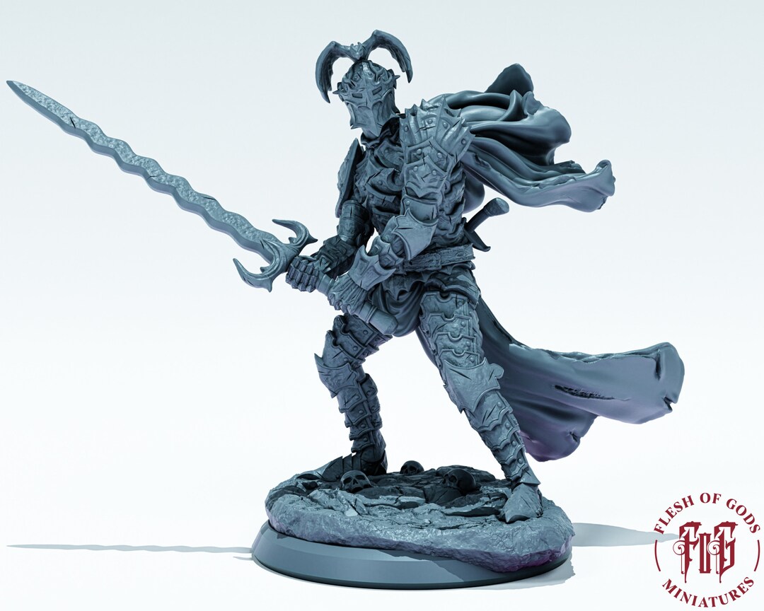 Dragon Paladin Flesh of Gods Knight, Fighter, Barbarian for D&D, RPG - Etsy