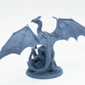 Young White Dragon Miniature for D&D, Pathfinder, Rpgs and Painting ...