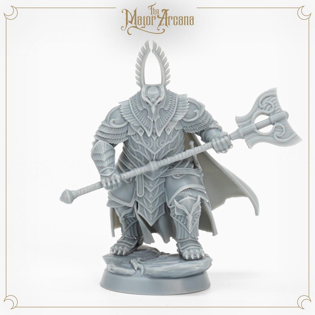 Ogrin the Owlbear Knight Human Paladin 3d-printed for D&D, Pathfinder ...