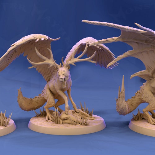 Phoenix Miniature for D&D Pathfinder Rpgs and Painting - Etsy