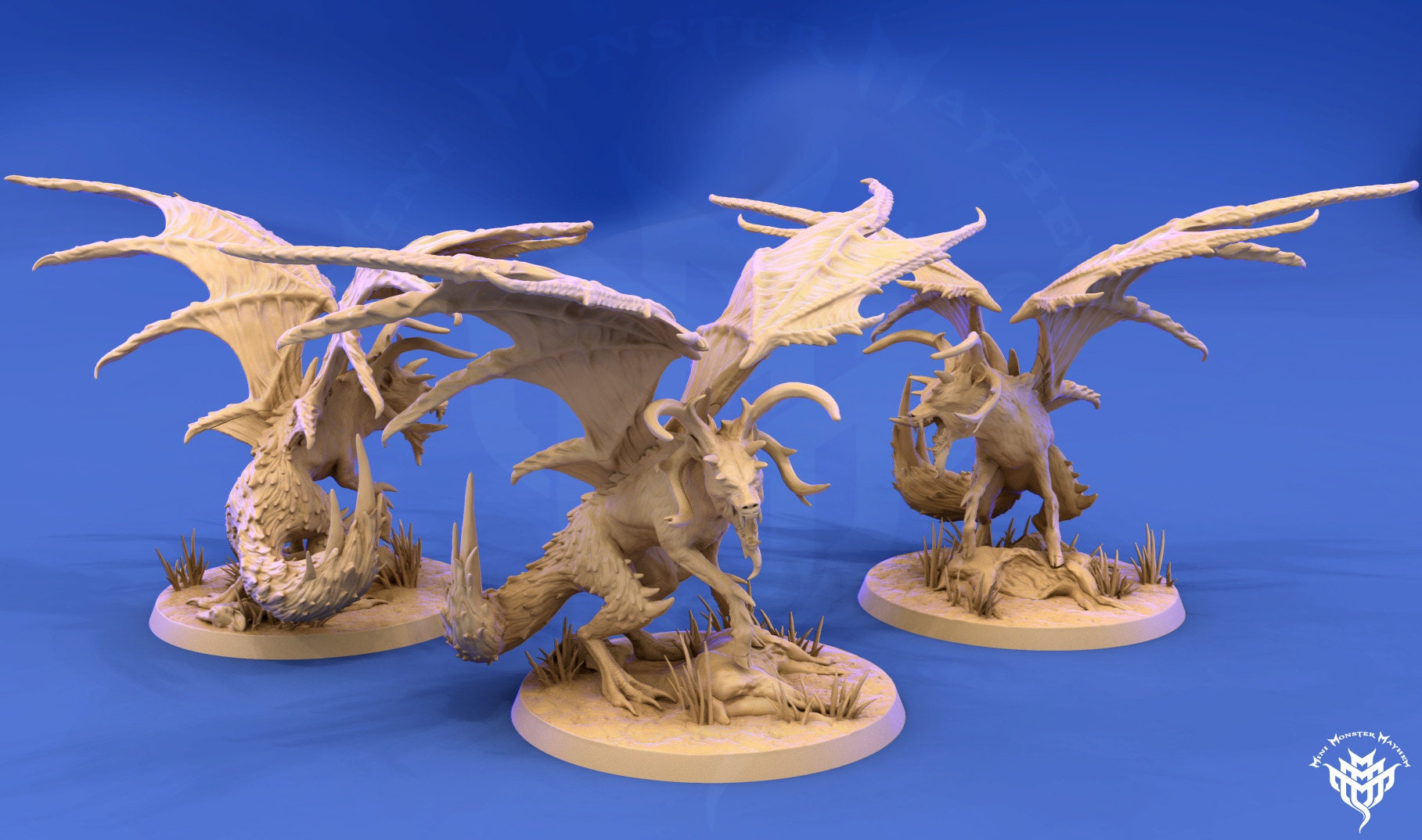 Peryton Miniature for D&D Pathfinder RPG and Painting - Etsy UK