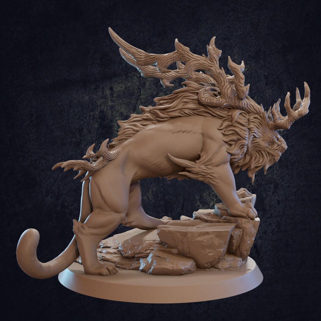 Nian Beast Miniature for D&D Pathfinder RPG and Painting - Etsy