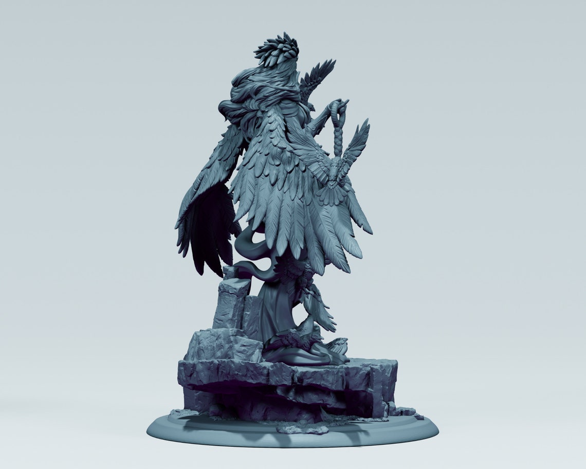 Ravenqueen White Werewolf Tavern Elf Wizard Warlock NPC - Etsy