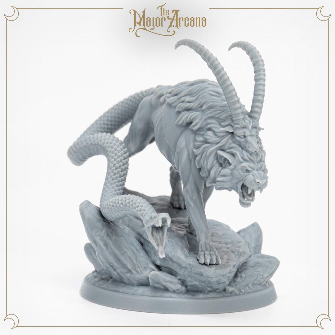 Chimera Terrifying Hybrid Beast 3d-printed for D&D, Pathfinder and ...
