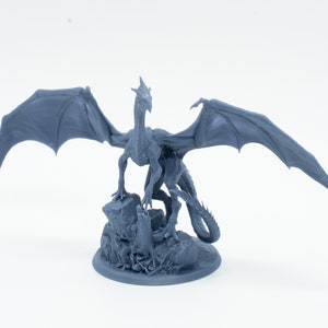 Young White Dragon Miniature for D&D, Pathfinder, Rpgs and Painting ...