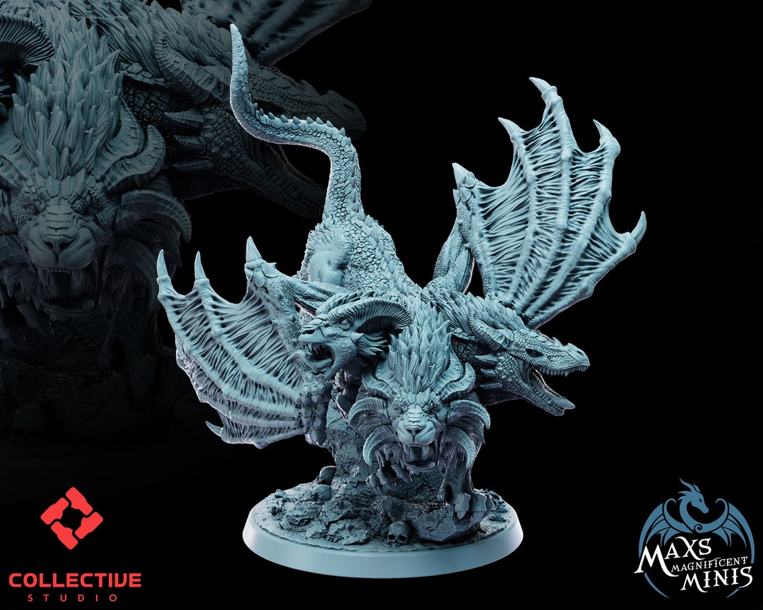 Chimera Beast of Nightmares 3d-printed for D&D, Pathfinder and Tabletop ...