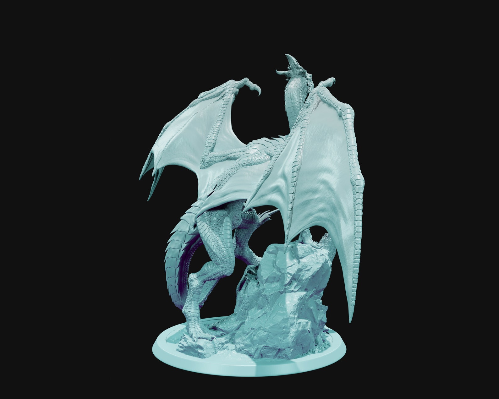 Young White Dragon Miniature for D&D Pathfinder Rpgs and - Etsy