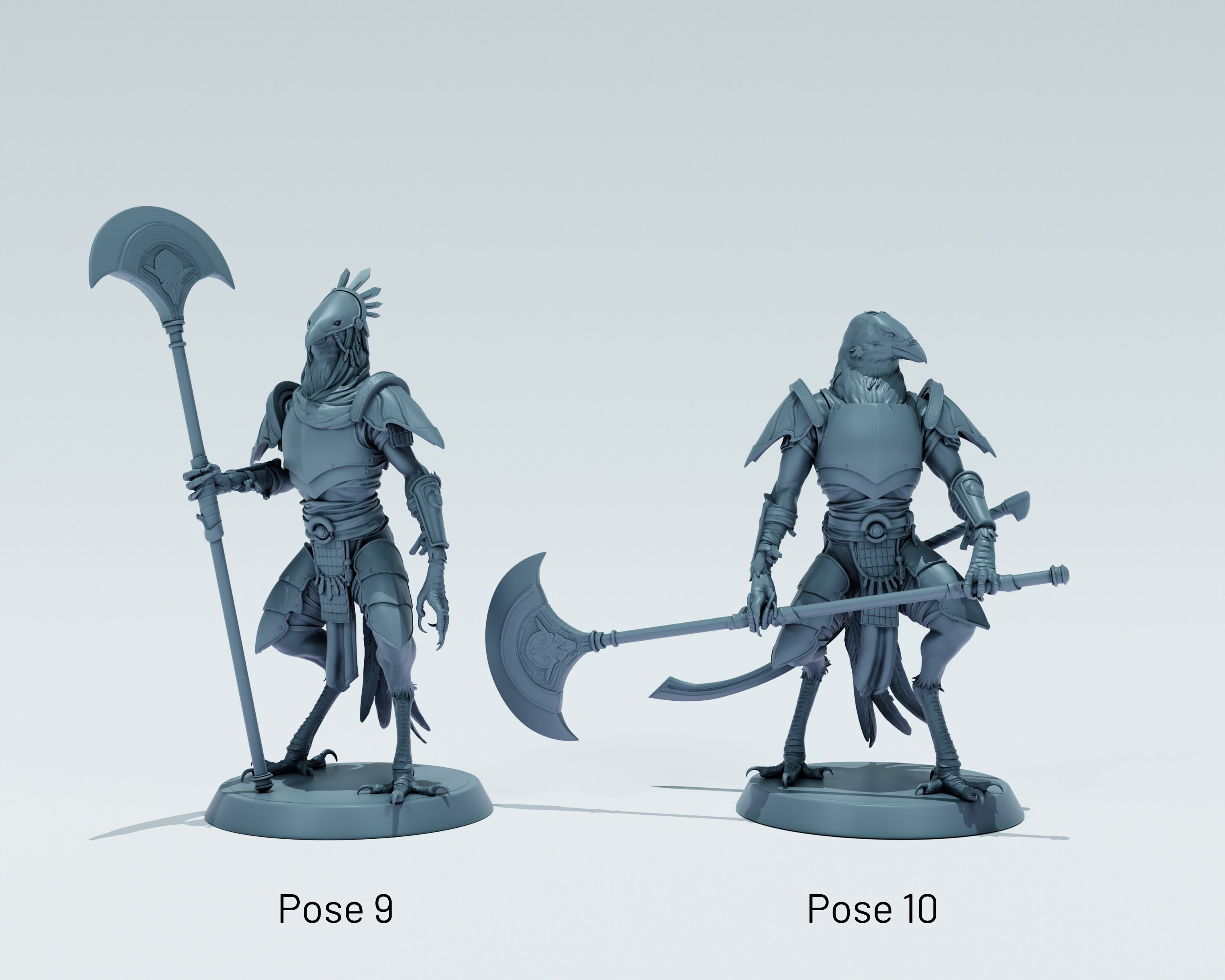 Kenku 10 Poses Lord of the Print Knight Paladin Rogue - Etsy