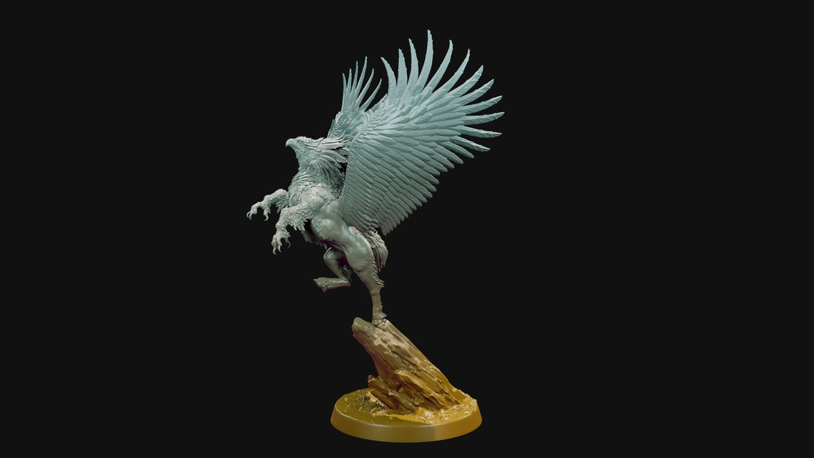 Flying Hippogriff Miniature for D&D Pathfinder RPG and | Etsy