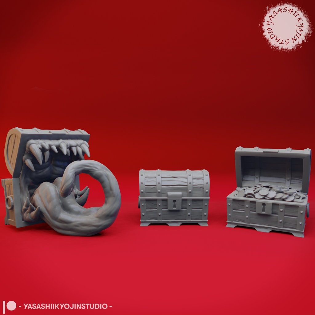 Mimic Miniature for D&D Pathfinder RPG and Painting - Etsy UK